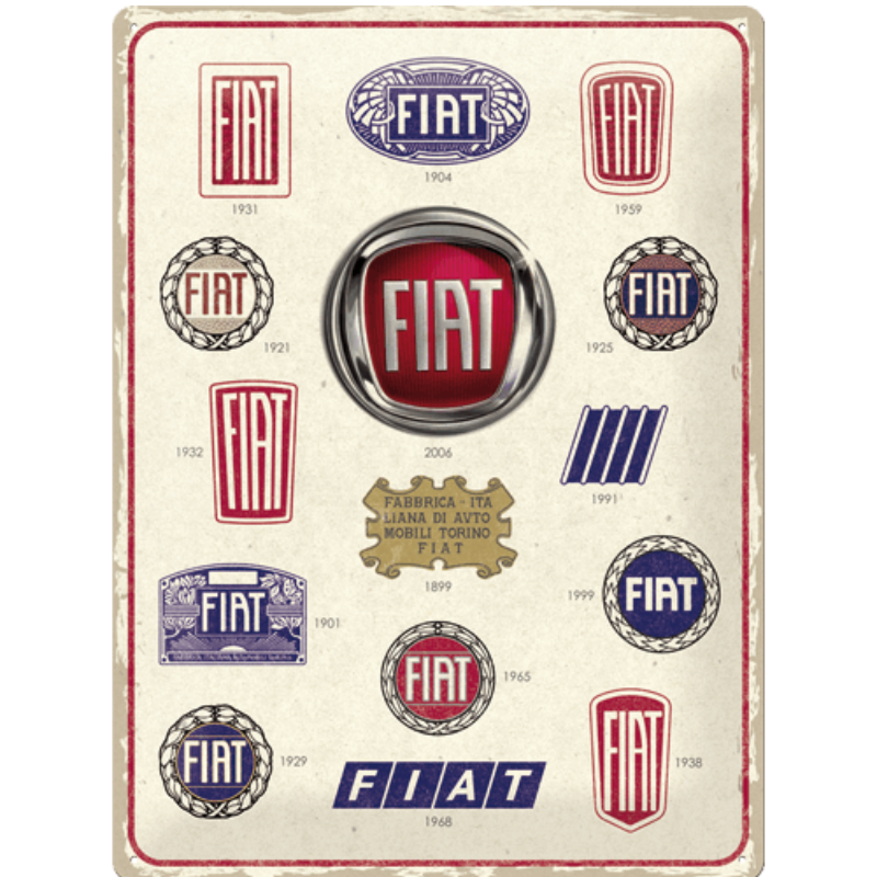 Nostalgic Art Fiat Evolution Skilt - Nostalgic Art - Bike-Shoppen