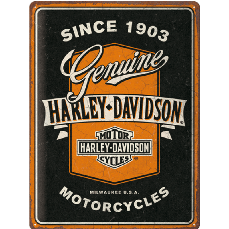 Nostalgic Art Harley Davidson Ribbon Skilt - Nostalgic Art - Bike-Shoppen